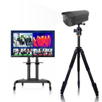 China AI Face Recognition Temperature Detector CMOS Sensor 1.8m Adjustable For Public Area for sale