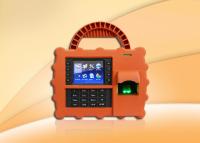 China Biometric Fingerprint Time Attendance System With Portable Handle Backup Battery for sale