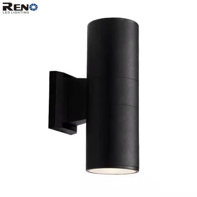 China Outdoor Wall Mounted LED Lamps AC85V-220V 5W*2 COB Aluminum Black for sale