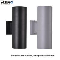 China Outdoor Wall Mounted LED Lamps AC85V-220V 5W*2 COB Aluminum Black for sale