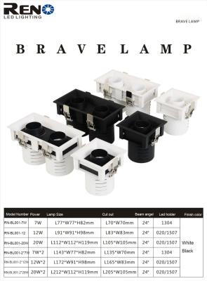 China Lifud 6w Led Recessed Downlight White Adjustable With Osram LED Chip for sale