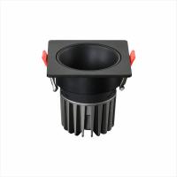 China 90Ra Black Trim Led Recessed Lighting , 85mm Cutout Led Downlights for sale