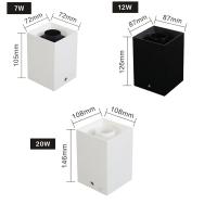 China Aluminum Surface Mounted LED Downlights 3000K CCT 0.02kw IP20 for sale