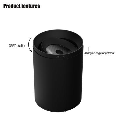 China Black Surface Mounted Led Downlight Ip65 35W Power 360 Degree Rotatable for sale