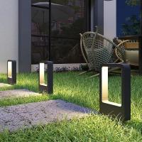 China 7w Bollard Style Landscape Lights , IP67 Black Outdoor Lights 90 CRI for sale