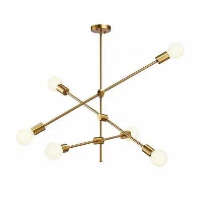 China Gold LED Hanging Pendant Lights Multiapplication With Led Bulbs E27 for sale