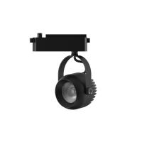 China Round LED Track Spotlights Black Color 90 Degree Rotable Multilayer Protection for sale