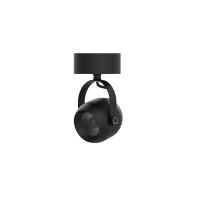 China Round LED Track Spotlights Black Color 90 Degree Rotable Multilayer Protection for sale