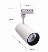 China Matte Black LED Track Spotlights 0.02kw 2700k-6500k CCT For Kitchen for sale