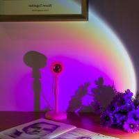 China USB DC5V LED Rainbow Sunset Projection Floor Lamp For Home Decor for sale