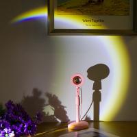 China USB DC5V LED Rainbow Sunset Projection Floor Lamp For Home Decor for sale