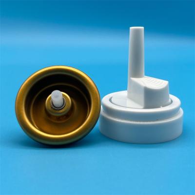 China Hair Mousse Inverted Aluminum Valve with Chemical-Resistant Seal for Salon Products for sale