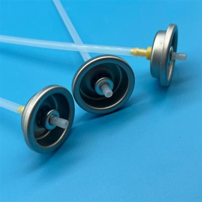 China Advanced 360° Dry Shampoo Aerosol Actuator for Ultra-Fine Powder Mist Dispensing for sale