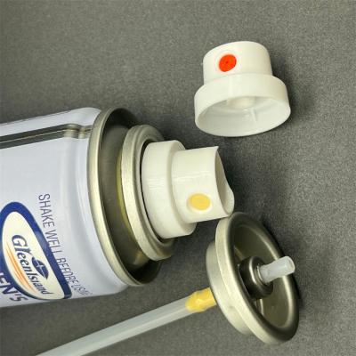 China Dry Shampoo Spray Valve with Clog-Resistant Design for Talc-Based Formulations for sale