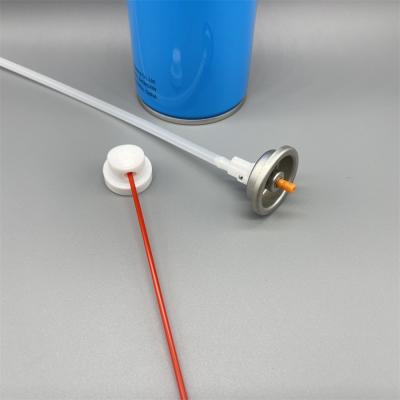 China Heavy-Duty 360 Degree Aerosol Valve With Actuator for Automotive Lubricants and Degreasers with Clog-Resistant and Precision Nozzle for sale