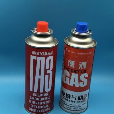 China Butane Gas Cartridge for Portable Stoves - Ideal for Travel Straight Wall Tin Cans for sale