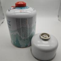China 220ml Or 485ml Or 1000ml Tinplate Butane Gas Canister with 12 Bar Working Pressure for Camping and Outdoor Cooking for sale