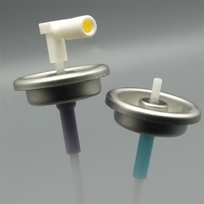 China Accurate Dispensing One Inch Plastic Stem Metered Aerosol Valve For Cosmetics for sale