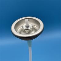 China One Inch Metered Aerosol Valve with Sliver Color and plastis stem tinplate Mounting Cup for sale