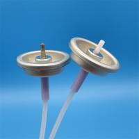 China one inch metal stem metered valve with L shape actuator for Air freshener spray can for sale