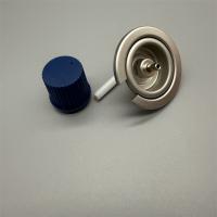 China Industrial-grade stainless gas canister valve for HVAC technicians with safety lock-out for sale
