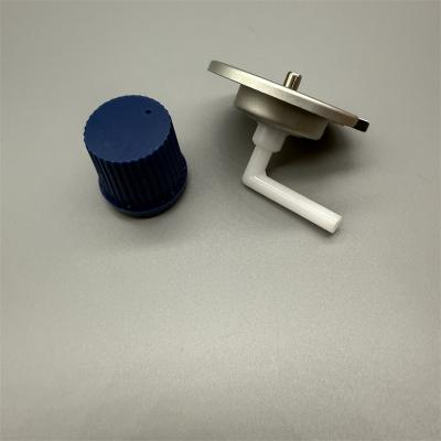 China Industrial-grade stainless gas canister valve for HVAC technicians with safety lock-out for sale