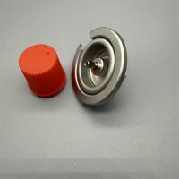 China Adjustable brass gas canister valve for culinary torches with micro-flame control for sale