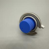 China Portable Gas Stove Valve and Butane Gas Cartridge Valve and Red Caps With LPG Gas Can Spray Valve for sale