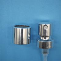 China 0.1ml/t 15mm 16.3mm Silver Aluminium Cosmetic Crimp Sprayer Fine Mist Perfume Spray Pump for sale