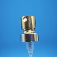 China 0.1ml/t 15mm 16.3mm Silver Aluminium Cosmetic Crimp Sprayer Fine Mist Perfume Spray Pump for sale