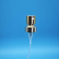 China 0.1ml/t 15mm 16.3mm Silver Aluminium Cosmetic Crimp Sprayer Fine Mist Perfume Spray Pump for sale