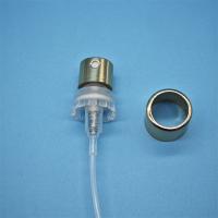 China 0.1ml/t 15mm 16.3mm Silver Aluminium Cosmetic Crimp Sprayer Fine Mist Perfume Spray Pump for sale
