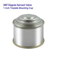 China 360 Degree Aerosol Valve 1 Inch Tinplate Mounting Cup for sale