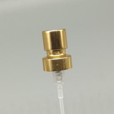 China Golden Perfume Pump Luxury Fine Mist Sprayer for High-End Fragrance Bottles for sale