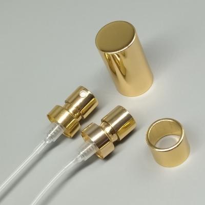 China Electroplated Perfume Pump with Metal Collar for Premium Perfume for sale