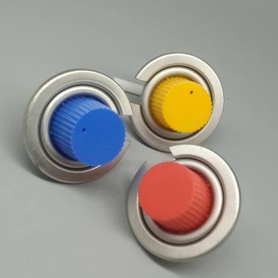 China 1 Inch Industrial Butane Gas Valve With Cap For Butane Cartridges for sale