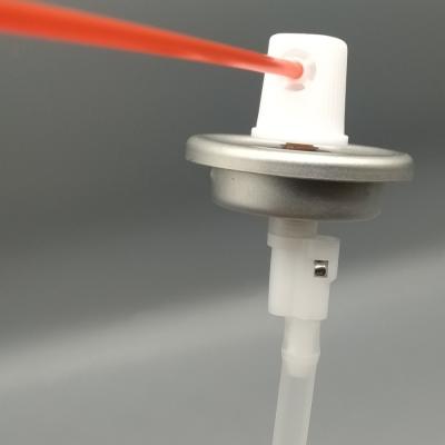 China Chemical-Resistant 360 Degree Aerosol Valve With Actuator for Agricultural Sprays and Protective Coatings with Extended Reach Actuator for sale