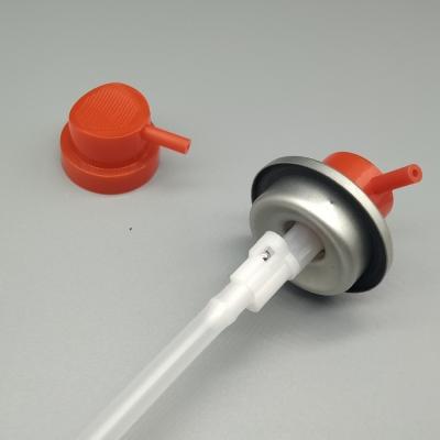 China Premium High-Output 360 Degree Aerosol Valve With Actuator for Automotive Lubricants and Industrial Coatings with Precision Spray Control for sale