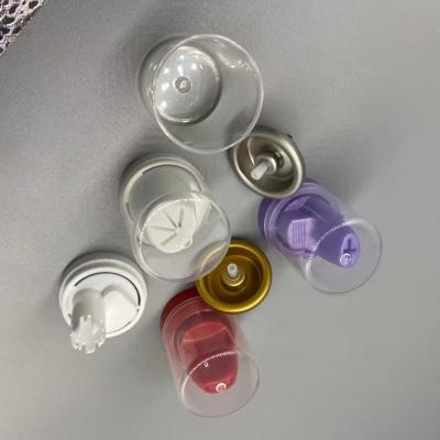 China Professional Inverted Aluminum Aerosol Valve for 360° Dispensing Hair Mousse with Corrosion-Resistant and Bag-on-Valve Ready Design for sale