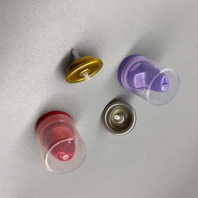 China Premium Aerosol Dispensing Valve with 25.4 mm Cup Diameter, Customizable Actuator Color, and Stainless Steel Spring for Hair Mousse for sale