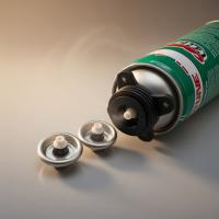 China One-Inch Short Stem Clog-Resistant PU Foam Aerosol Valve for High-Pressure Applications for sale