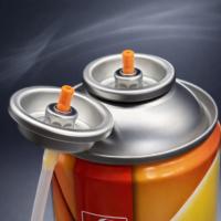 China High-Adhesion Foam Cleaner Aerosol Valve with Protective Cap Set for sale