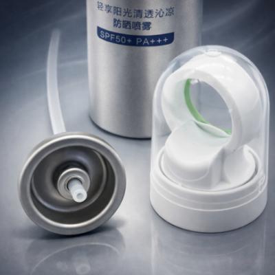 China Wide-Mist Aerosol Sunscreen Valve with Protective Cover for sale