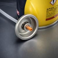 China Advanced Surface-Cling Foam Cleaner Aerosol Valve with Secure Cap Set for sale
