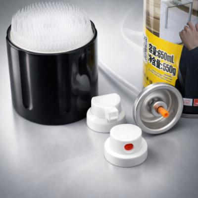 China Premium Surface-Cling Foam Cleaner Aerosol Valve with Protective Cap Assembly for sale