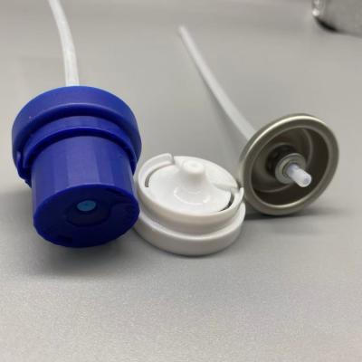 China Antibacterial Aerosol Valve with Wide-Mist Nozzle and Chemical Resistance for Healthcare Disinfection for sale