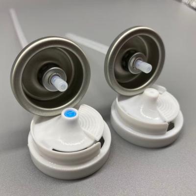 China Antibacterial Spray Aerosol Valve with Anti-Clog Nozzle and Wide-Mist Dispenser for High Chemical Resistance for sale