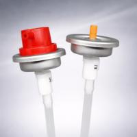 China 360° Spray Valve with Metal Tinplate Construction for Multi-Position Aerosol Dispensing for sale