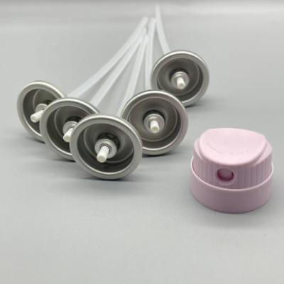 China One-Inch Aerosol Valve for Dry Shampoo with Ultra-Fine Mist Dispenser, Clog-Resistant Design, and Leak-Proof Compact Seal for sale
