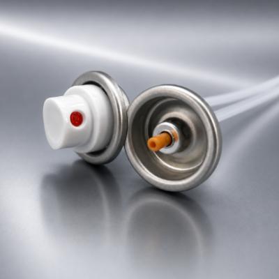 China Foam Cleaning Aerosol Valve Set with Dense Foam Output and Covered Actuator Design for Multi-Surface Cleaning for sale